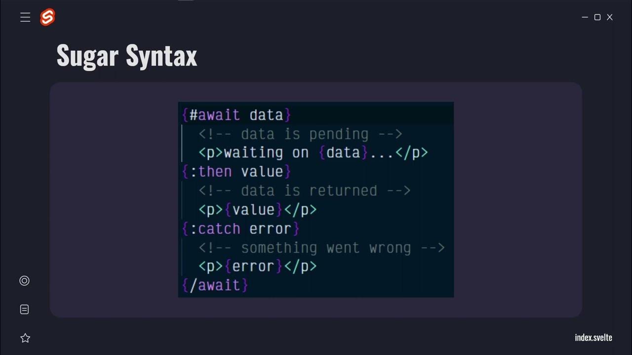 Svelte Basics - Sugar Syntax Await and Key Blocks - YouTube