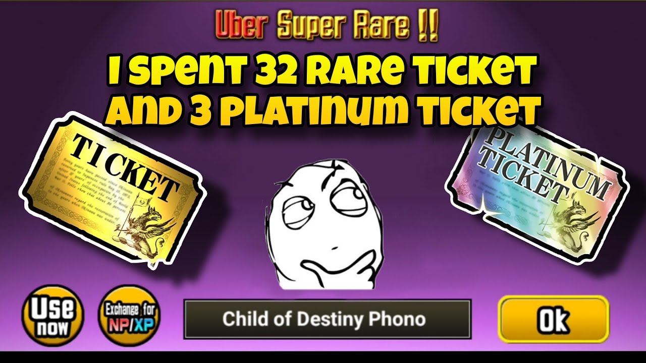 I spent 32 rare tickets and 3 platinum tickets what would I get - YouTube
