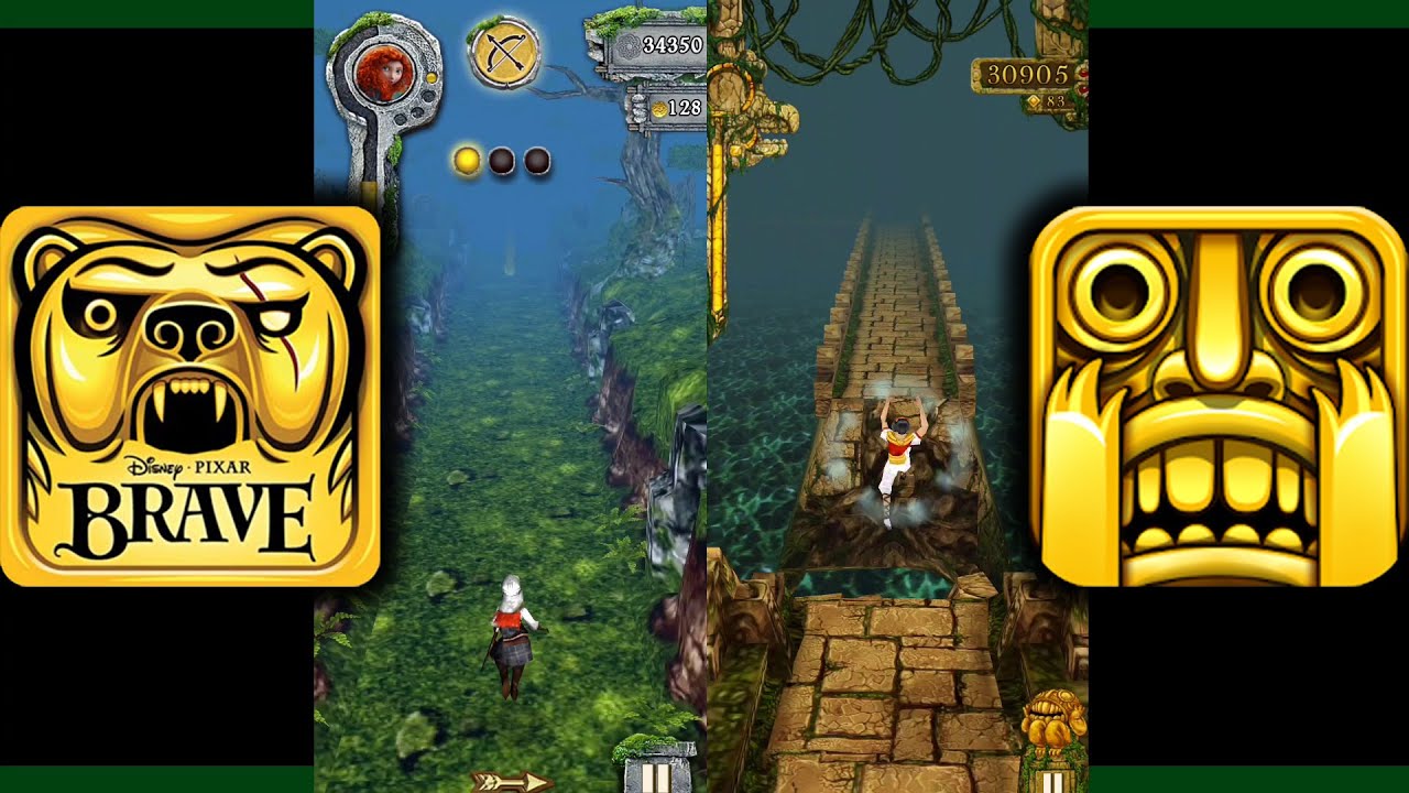 Temple Run Brave Vs Temple Run - YouTube