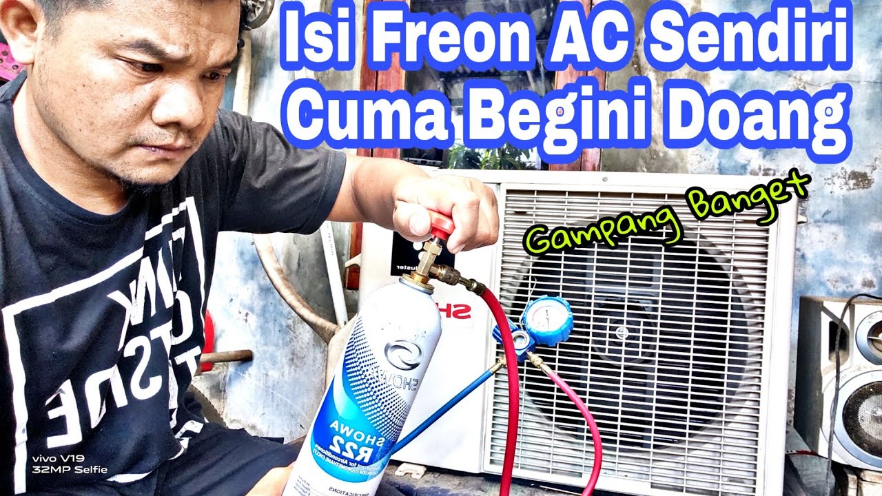 CARA ISI FREON AC - YouTube