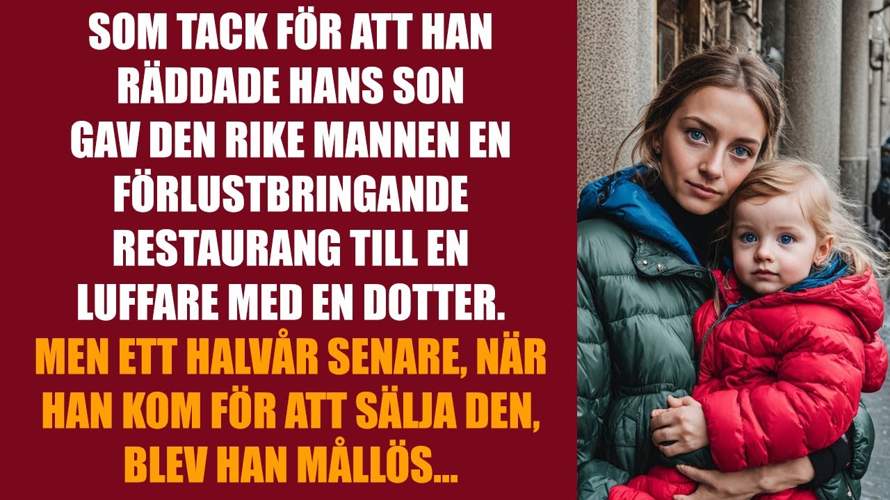Som tack för att han räddade hans son gav den rike mannen en ...