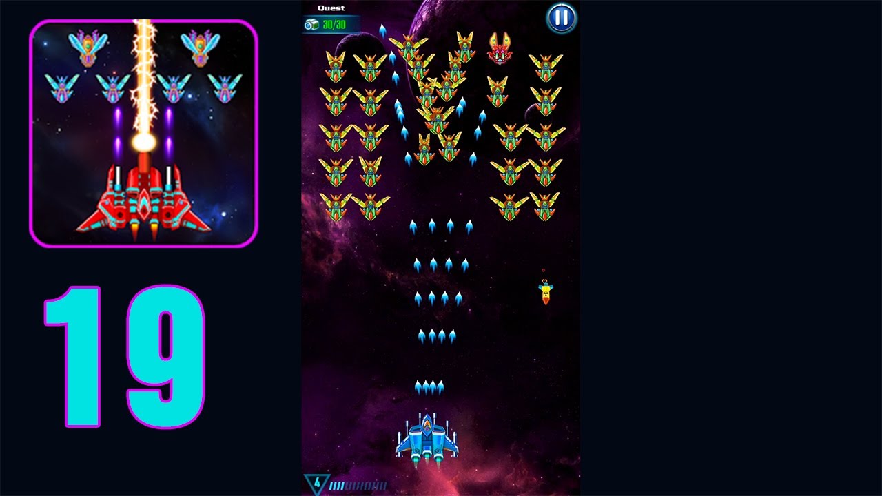 Galaxy Attack: Alien Shooter Gameplay Walkthrough | Level 19 - YouTube
