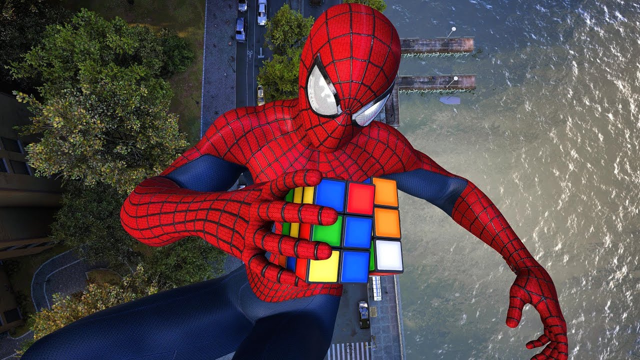 Spider-Man 2 TASM 2 Suit Swinging Like a Movie | Ultra Realistic Web ...