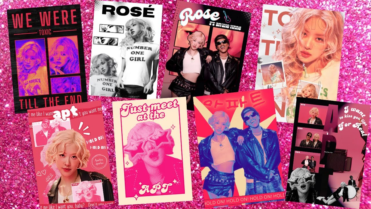 Rosé - APT. & toxic till the end - Fan Poster Using Canva (1 Hour ...
