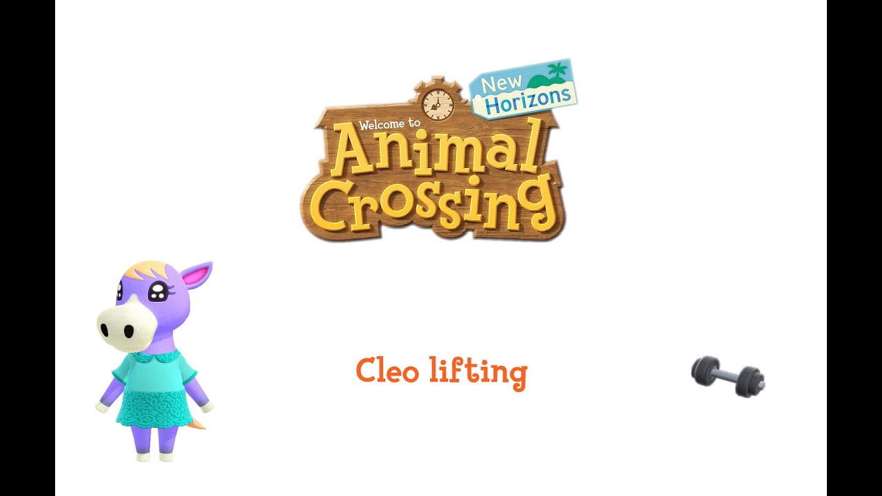 Animal Crossing New Horizons : Cleo (Snooty personality) doing weight ...