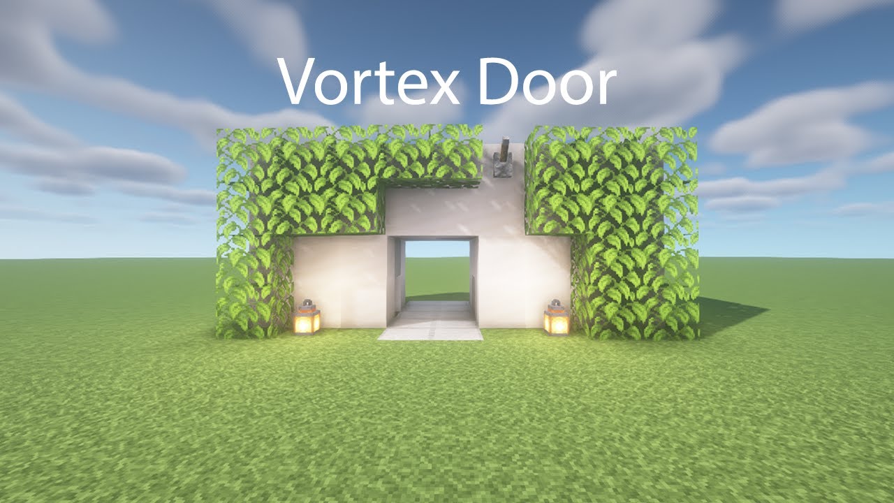 Minecraft: How to make a Vortex Door (tutorial) - YouTube