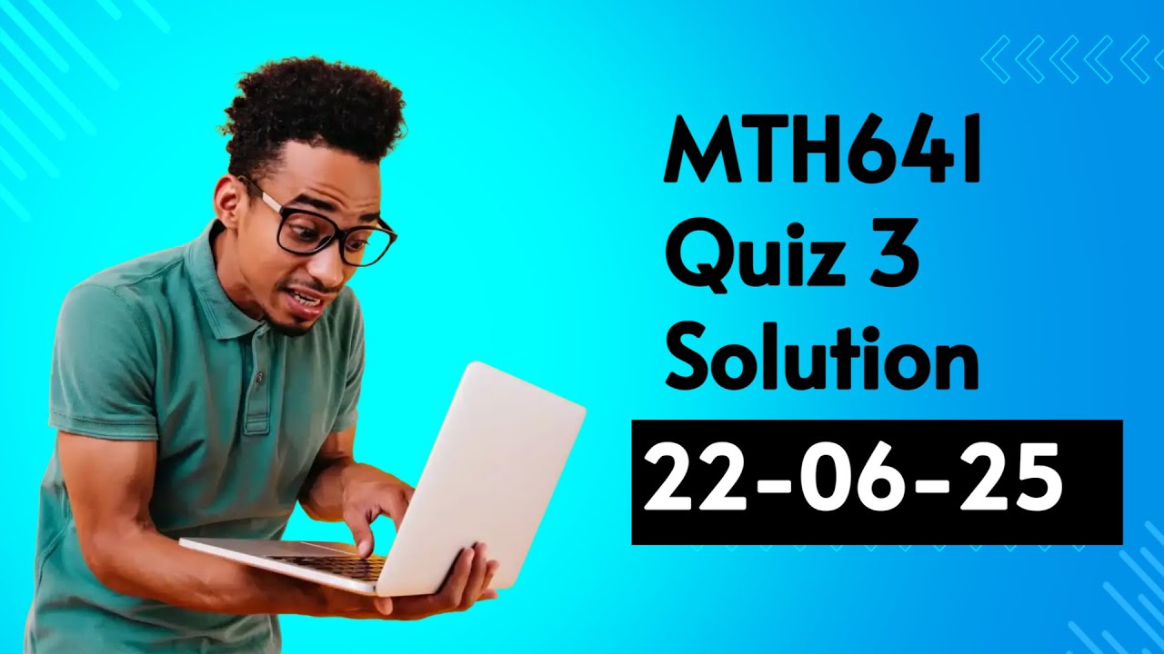 MTH641 Quiz no 3 File | repeated MCQ's - YouTube