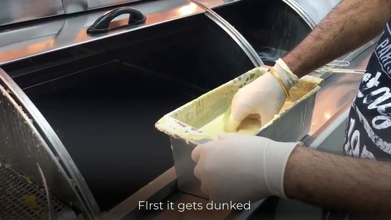 Battered Creme Egg At Nacton Road Fish Bar - YouTube