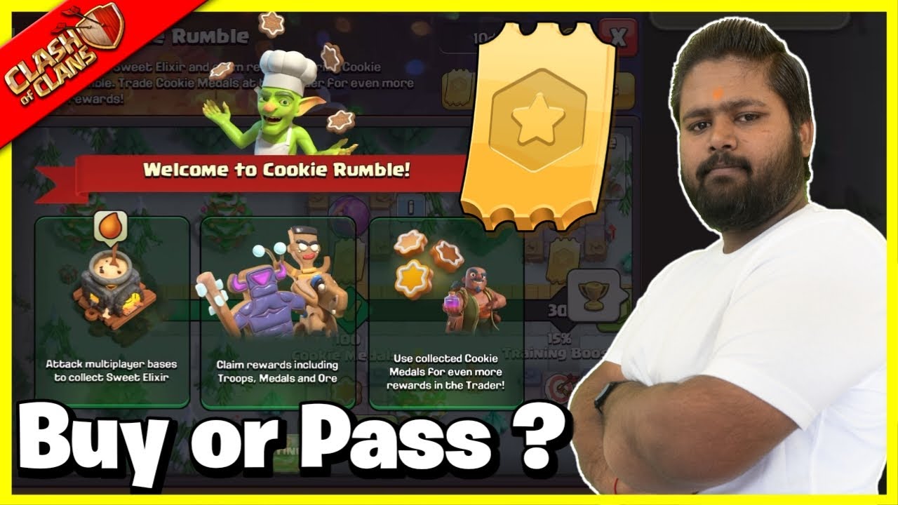 Is The Cookie Rumble New Event Pass Worth It! Clash of Clans Event Pass ...