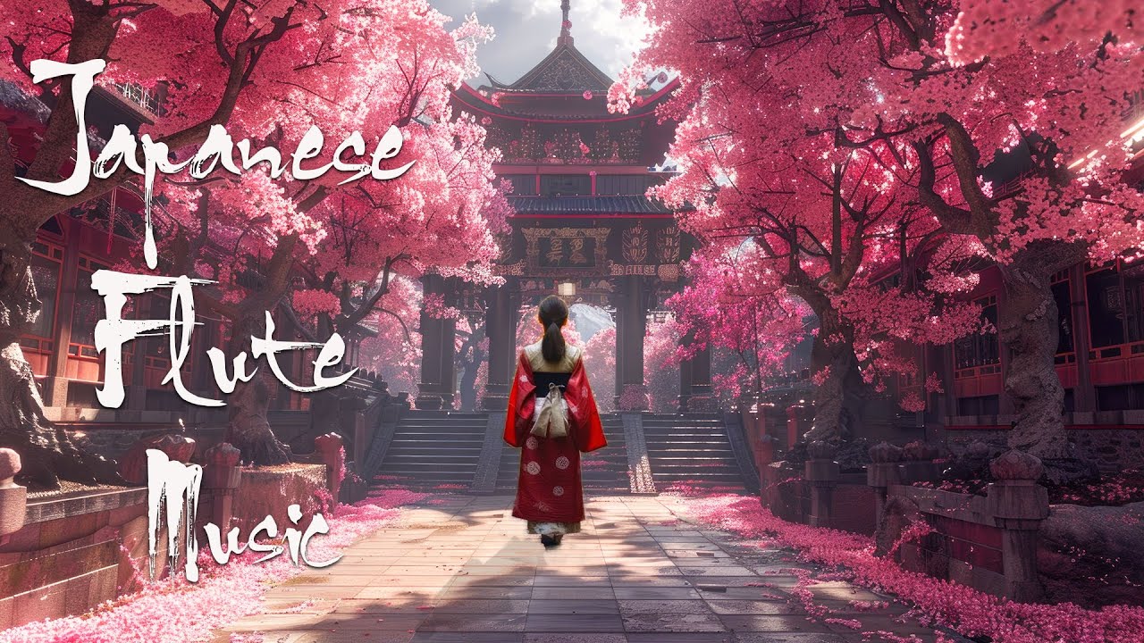 Japanese Old Temple in Morning - Japanese Flute Music For Meditation ...