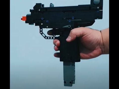 WUHUI Lego Uzi, sub machine gun, Uzi that fire bullets. Instructions ...