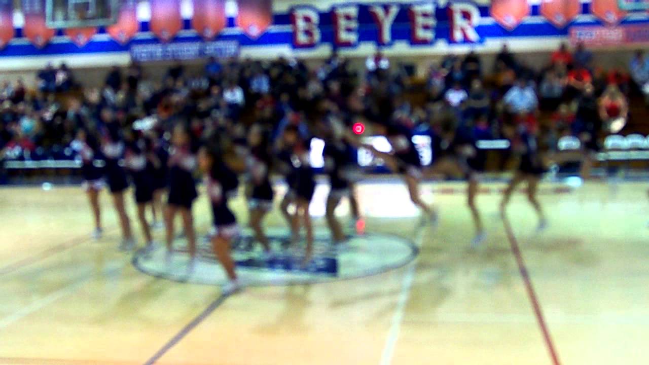 Beyer High Homecoming Basketball Game 2/1/2013 Cheerleading Dance - YouTube