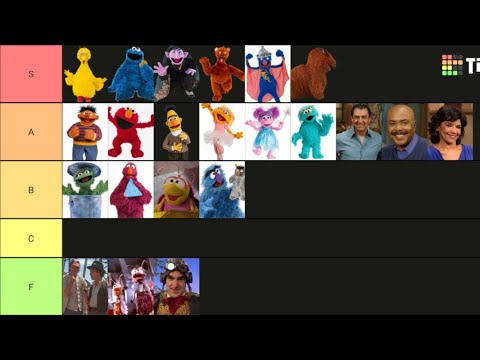 Sesame Street Characters Tier List!💚💛🐥🌤📺🤝🏻🍪🚸 - YouTube