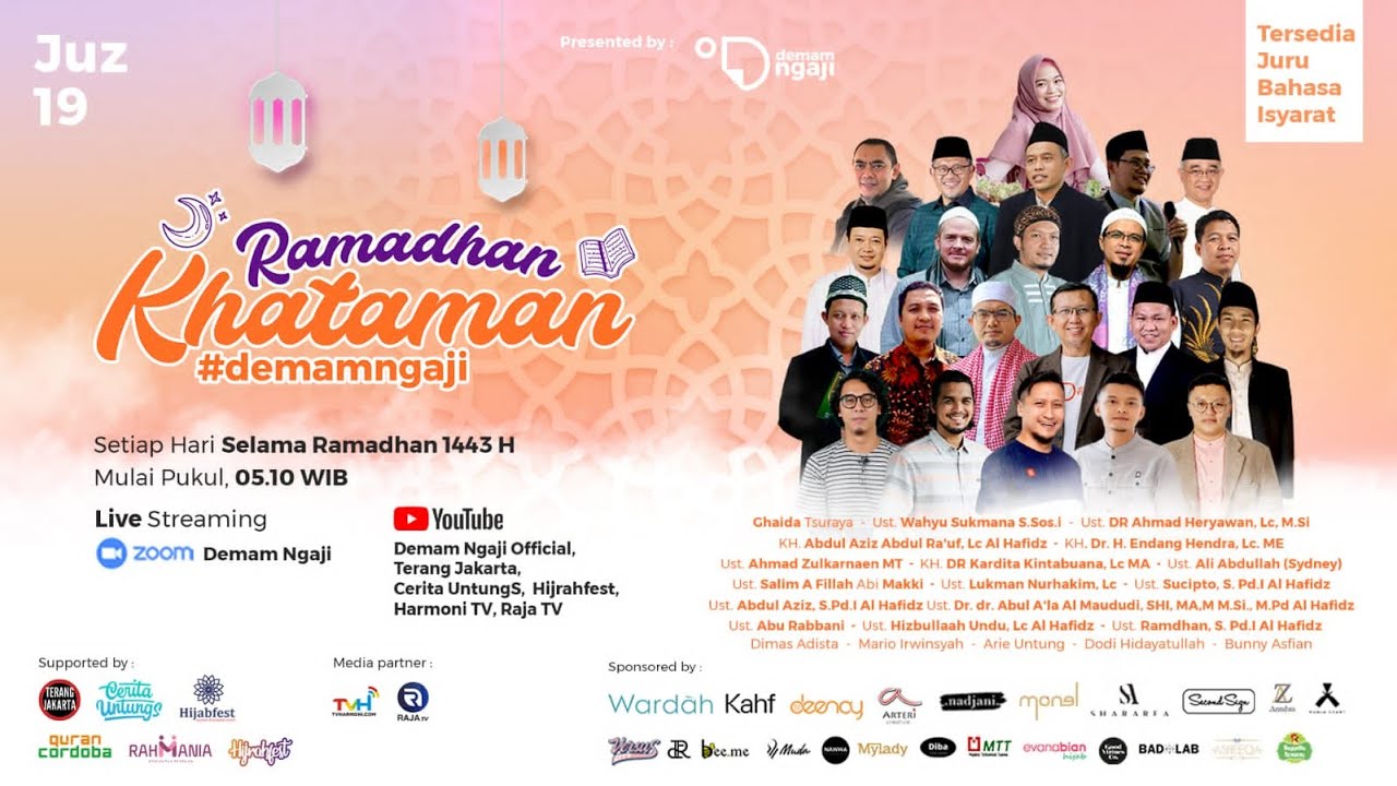 JUZ 19 Ramadhan Khataman #demamngaji 1443 H - bersama Ust. Abu Rabbani ...