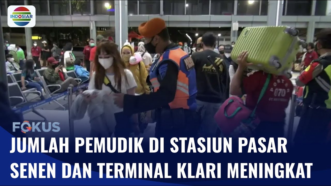 Gelombang Pemudik di Stasiun Pasar Senen Padat dan Terminal Klari ...