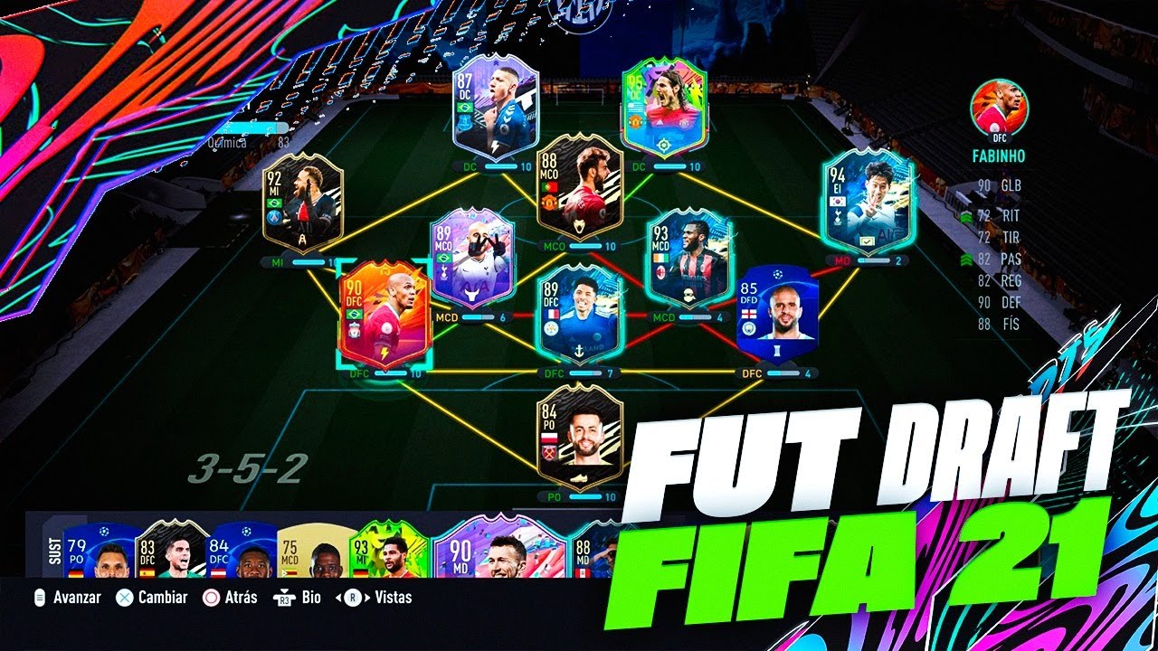 FIFA 21 Fut Draft Matador Y Rapido Con Este Equipo - Cavani Sera El ...