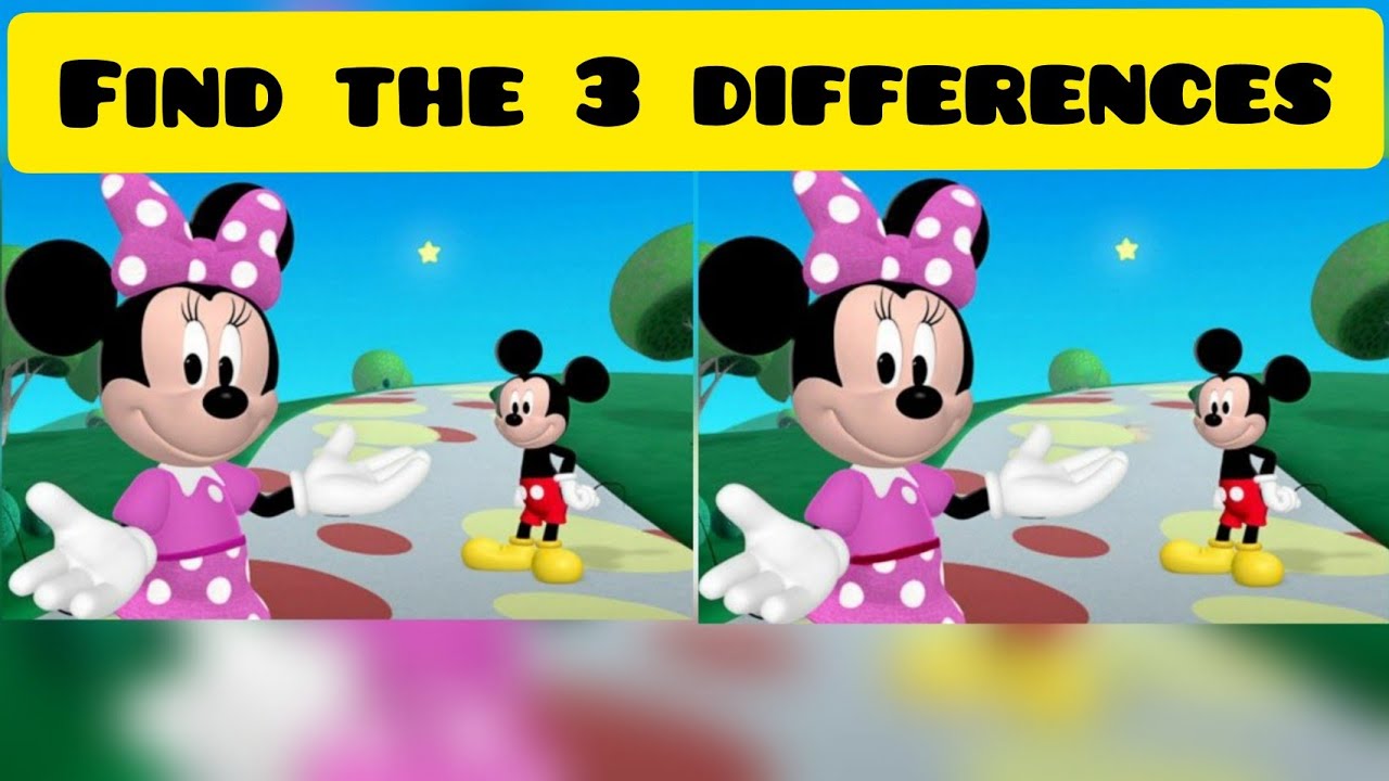 Find the differences Mickey Mouse || Spot the differences || Mickey ...