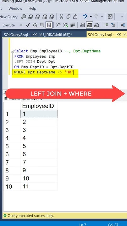 All Of You Are Making This SQL Mistake | SQL Joins | WHERE Vs AND - YouTube