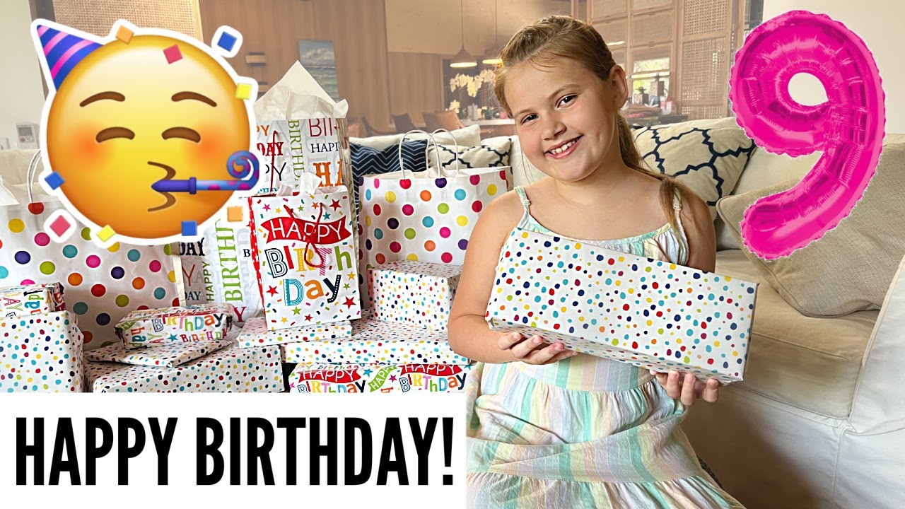 Gretchen's BIRTHDAY Morning OPENING PRESENTS! - YouTube