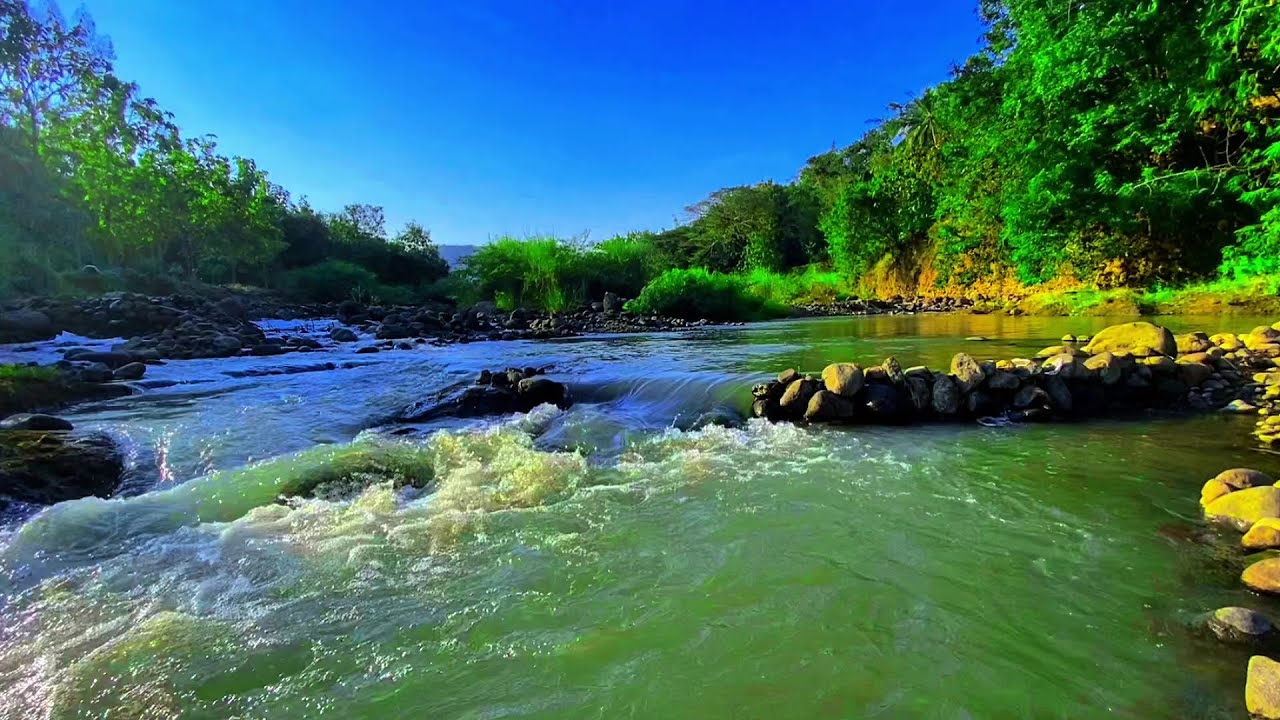 Relaxing river sounds for sleeping relaxing water sounds for stress ...