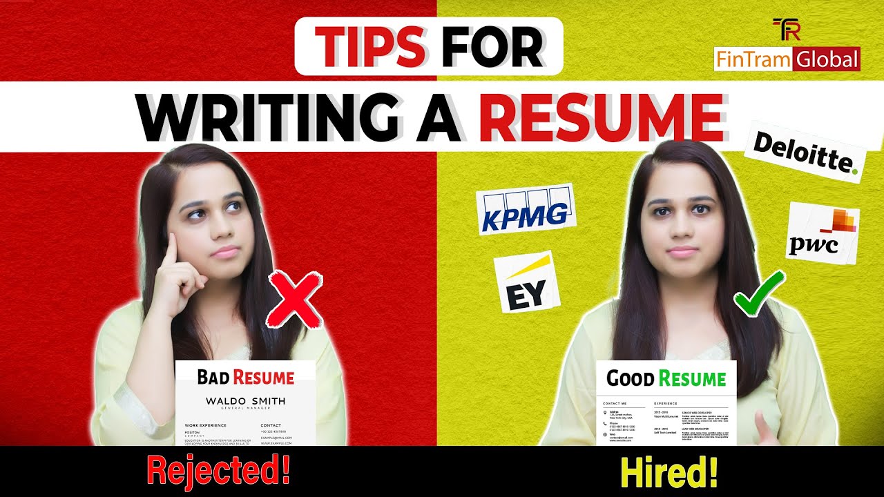 Tips for Writing a Resume | Resume Building | Free Resume Making | Tips ...