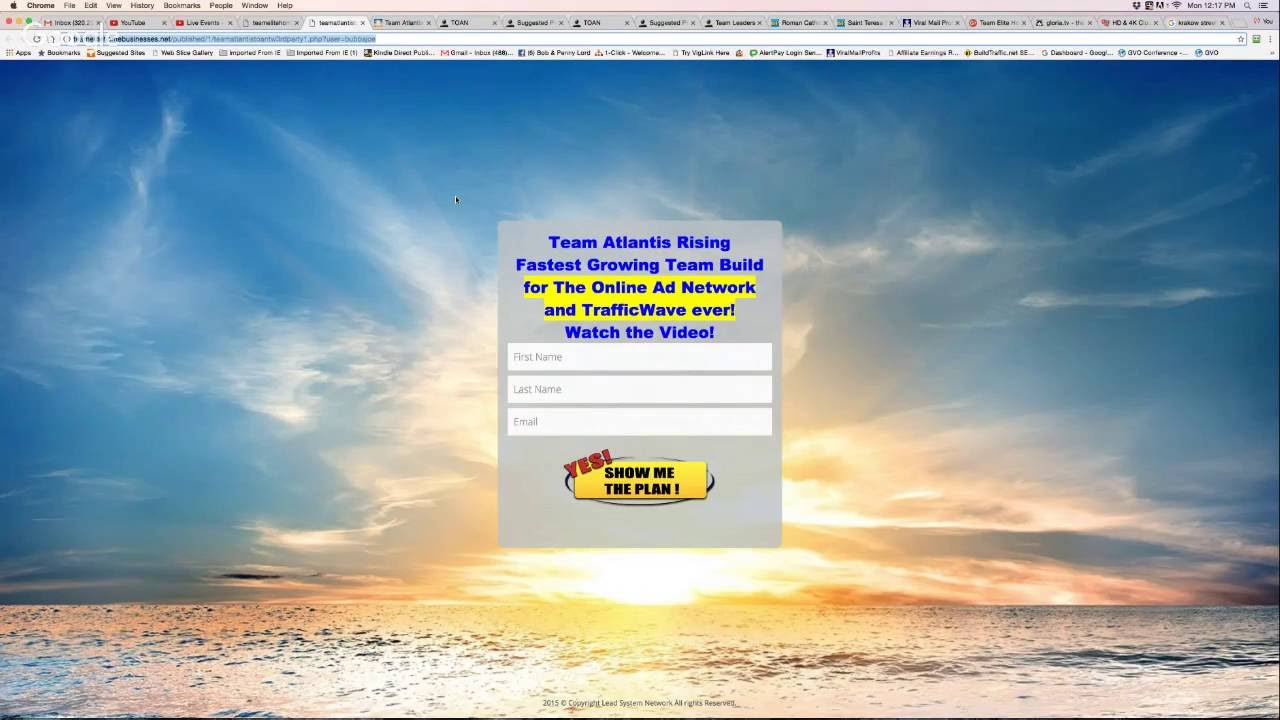 How to use the Capture pages at Team Atlantis Rising backoffice - YouTube