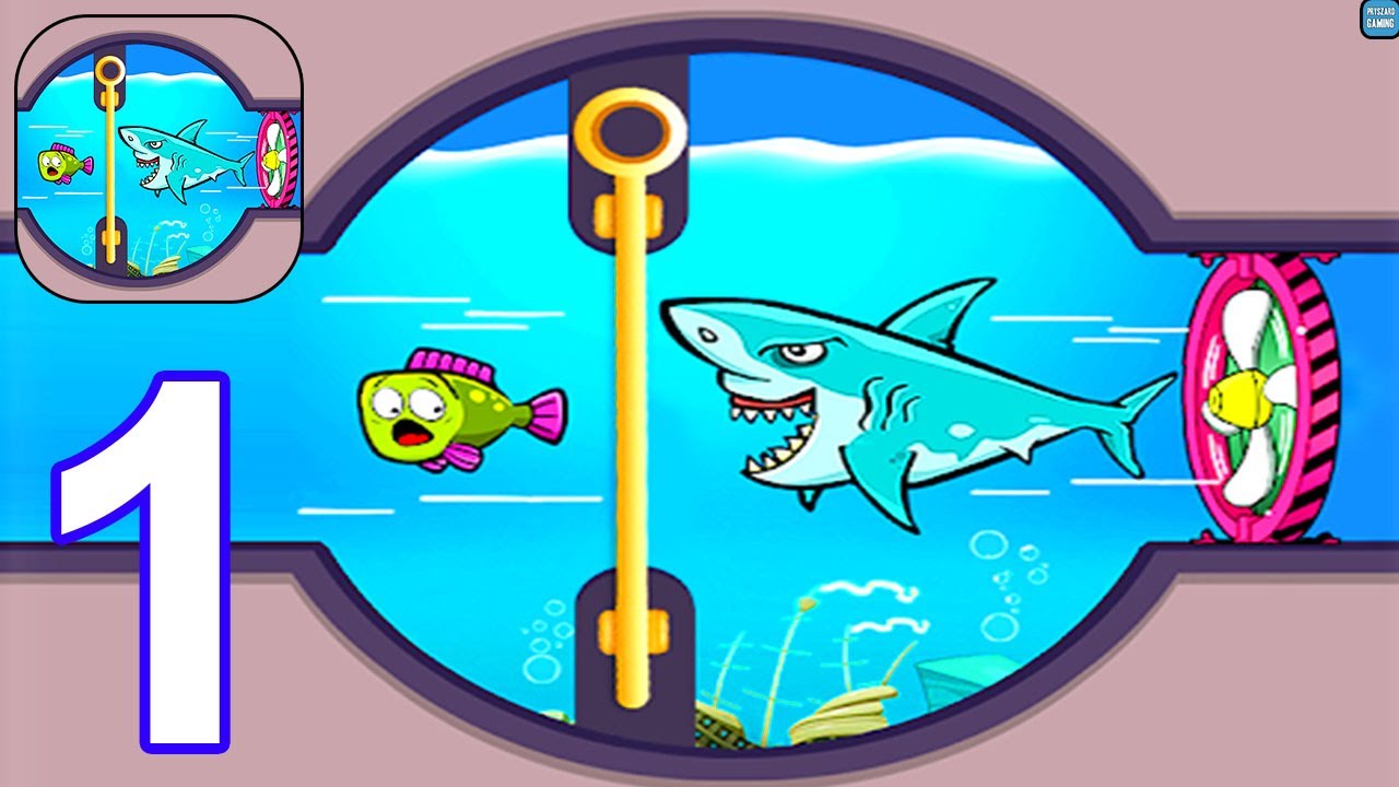 Save The Fish - Pin Puzzle Game - Gameplay Part 1 - All Levels 1-16 ...