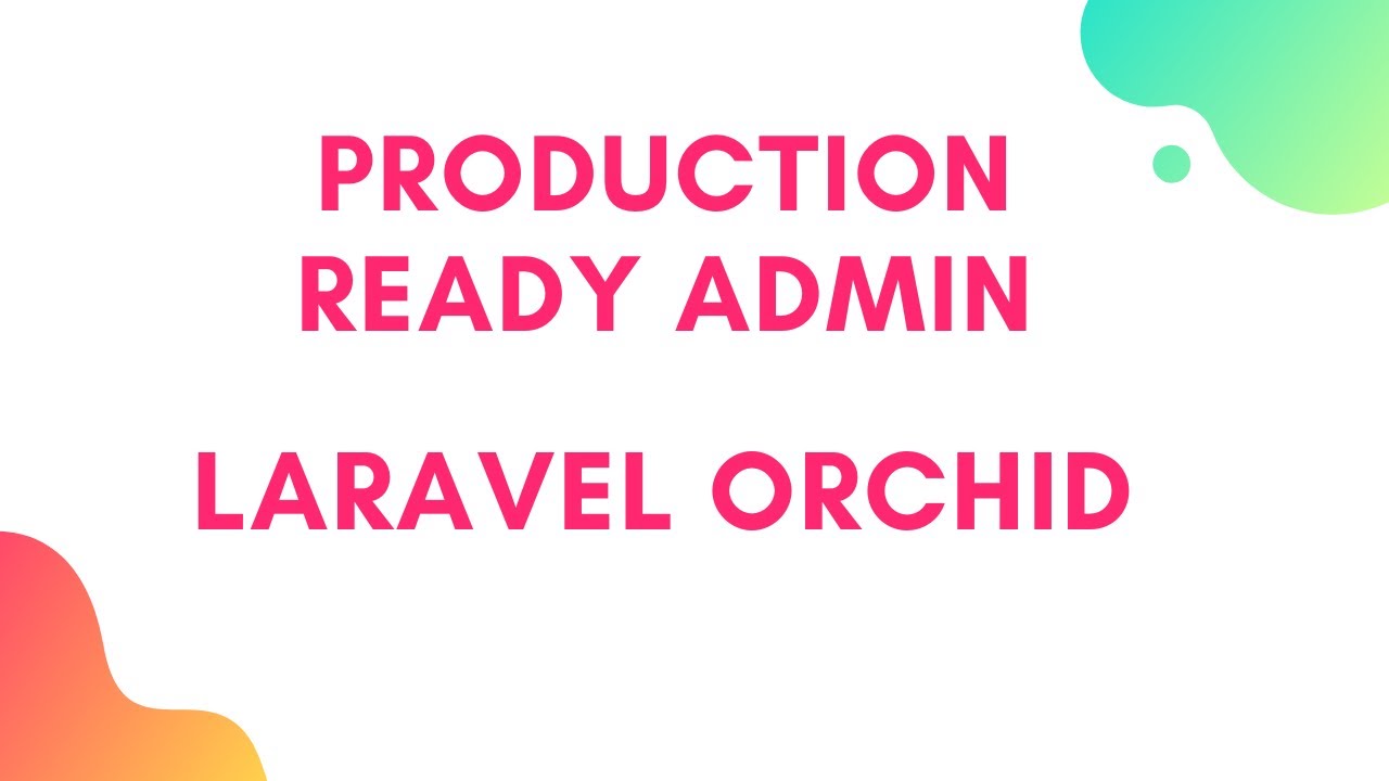 Production Ready Admin Panel - YouTube