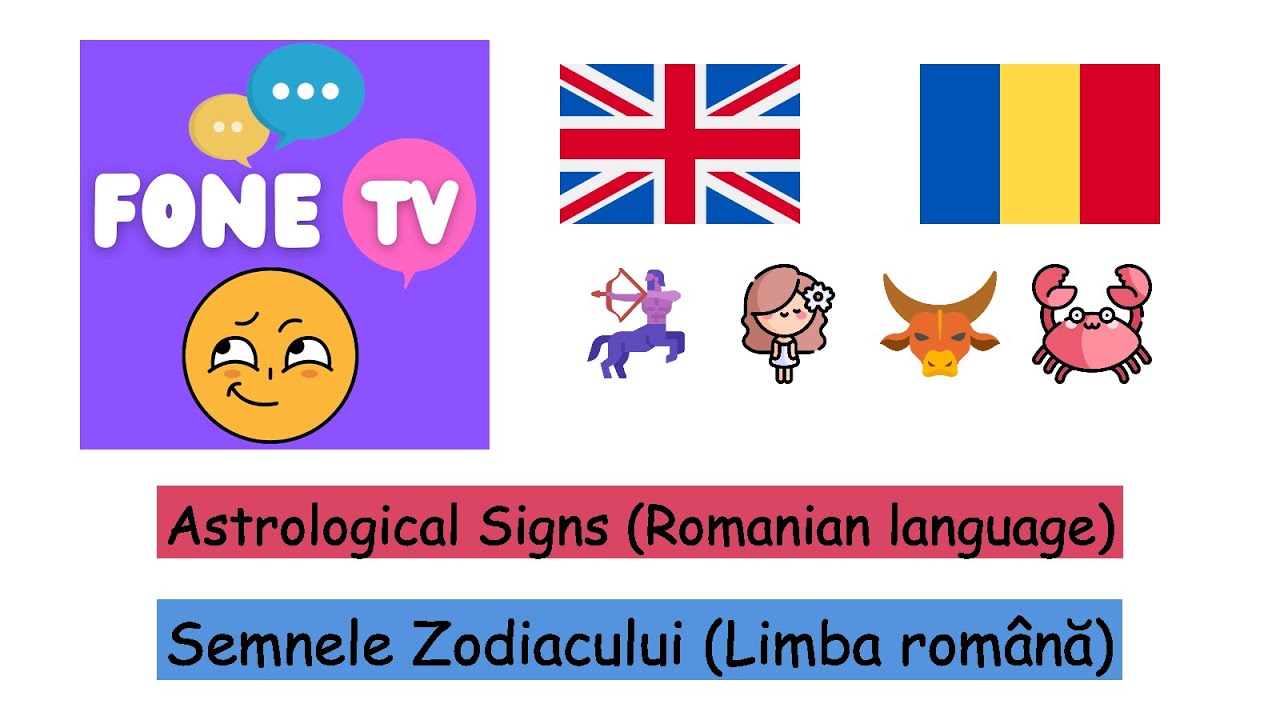 Astrological Signs (Romanian language) (en-ro) - YouTube