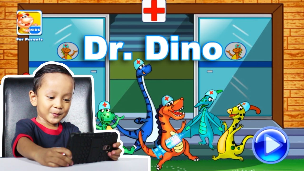 Main game Dr. Dino - Playing Doctor Kids Educational Game Dr Dino ...
