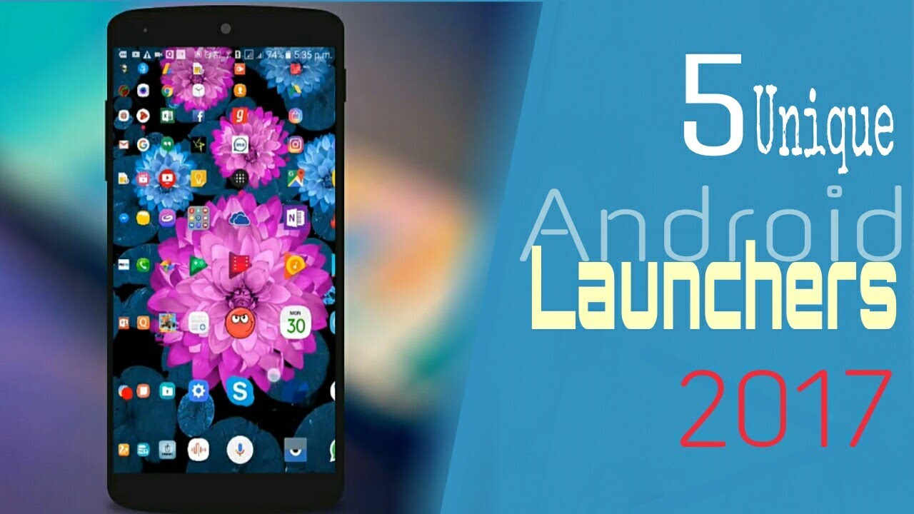 Top 5 Unique Android launchers 2017 - 2018 | AnDroid Lover - YouTube