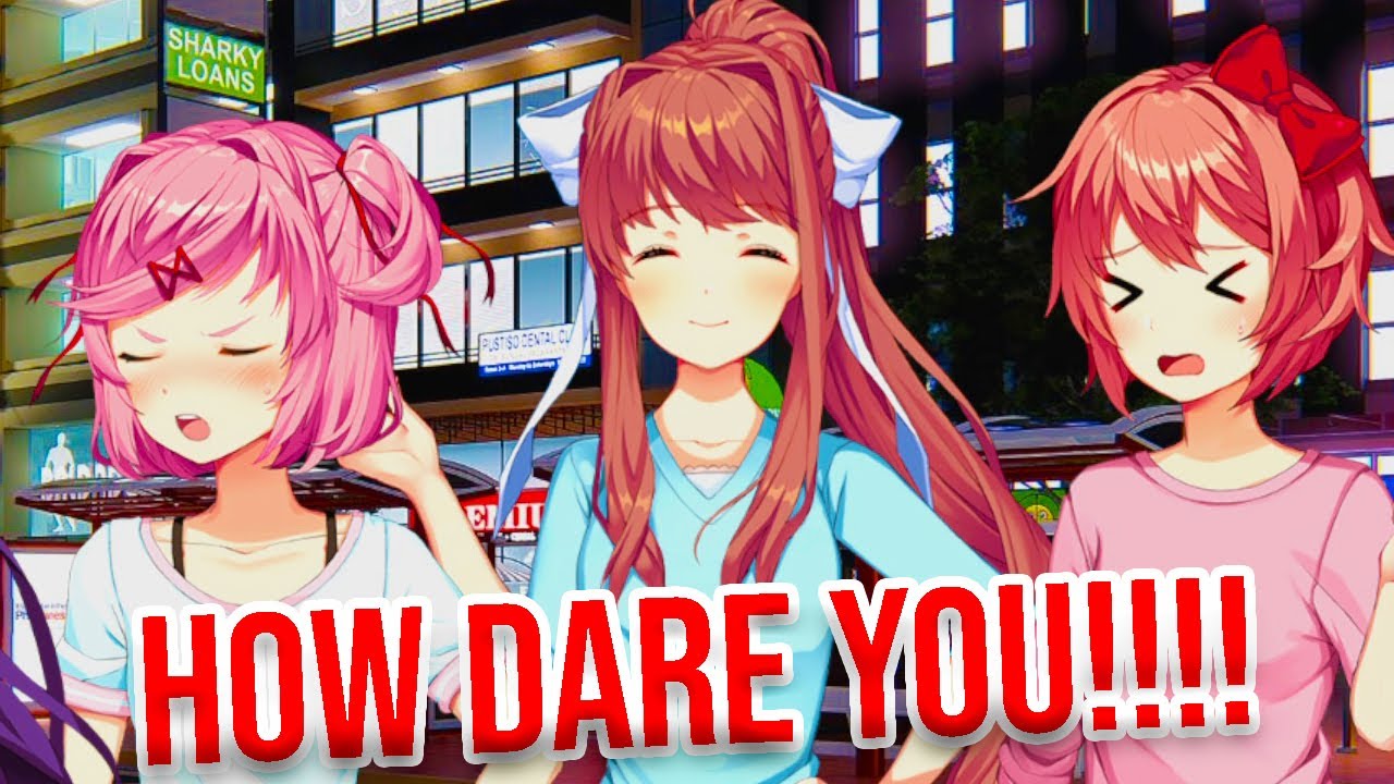 Natsuki's JEALOUS RAGE OVER MONIKA!!!! | DDLC MODS | SPARK OF HOPE PART ...