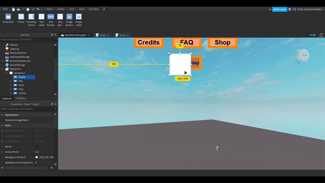 How to make a Roblox RPG Episode #1 (GUI design) - YouTube