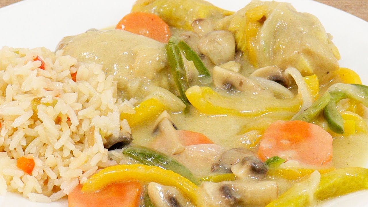 Pollo a la reyna - YouTube