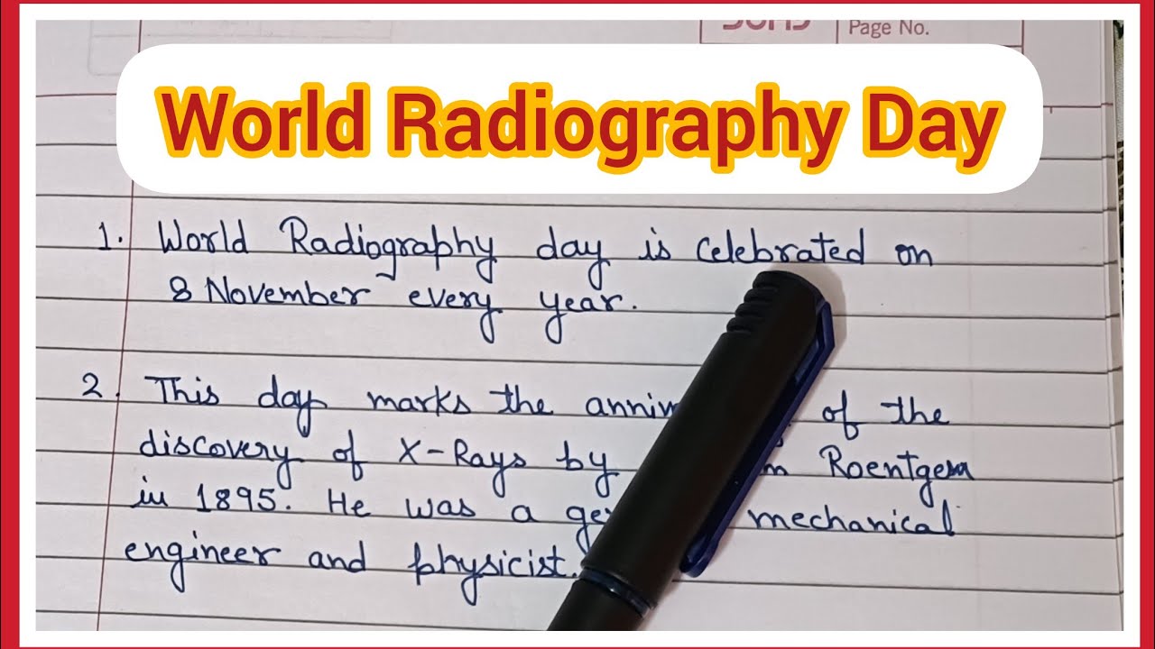10 Lines on World Radiography Day || World Radiography Day || Speech on ...