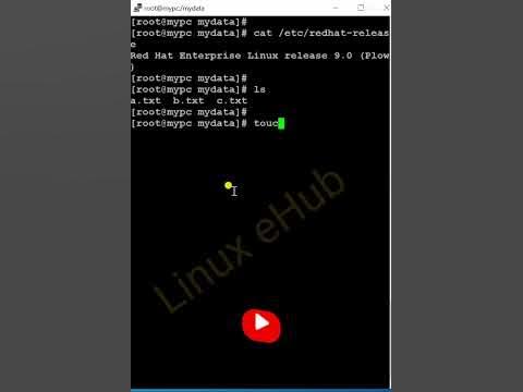 How To Create Hidden File in Linux | RHEL/CentOS/Ubuntu #trending #linux #shorts - YouTube