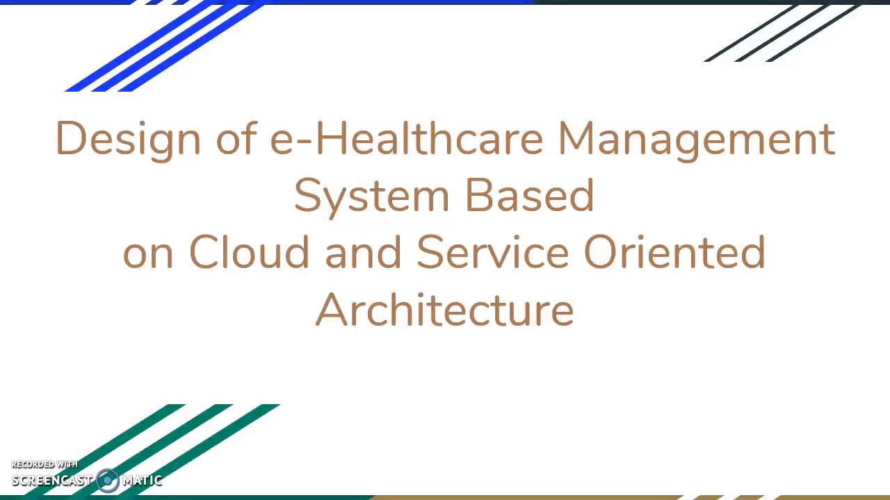 Design of E-Healthcare Management System based on Cloud and Service ...