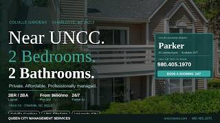 Colville Gardens - 2BR/2BA Off-Campus Apartment Near UNCC | UNCC Rooms