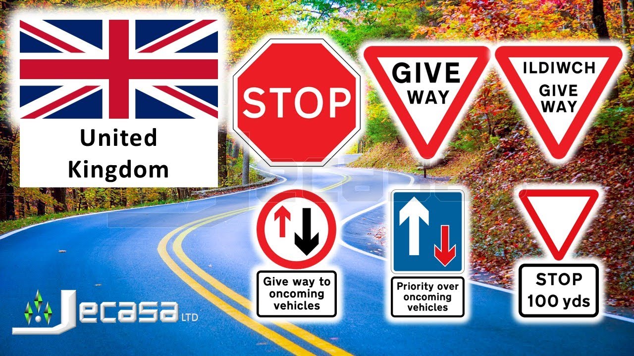 Priority Traffic-Road Signs in the United Kingdom (London, Birmingham ...