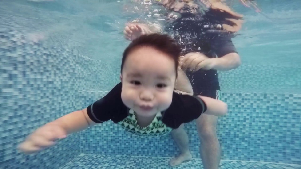 Remember the first swim class of your baby? - YouTube