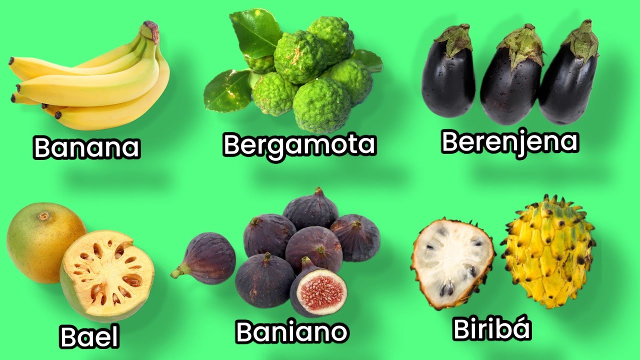 NOMBRES DE FRUTAS QUE EMPIEZAN CON LA LETRA B🍇🍎🍏 - YouTube