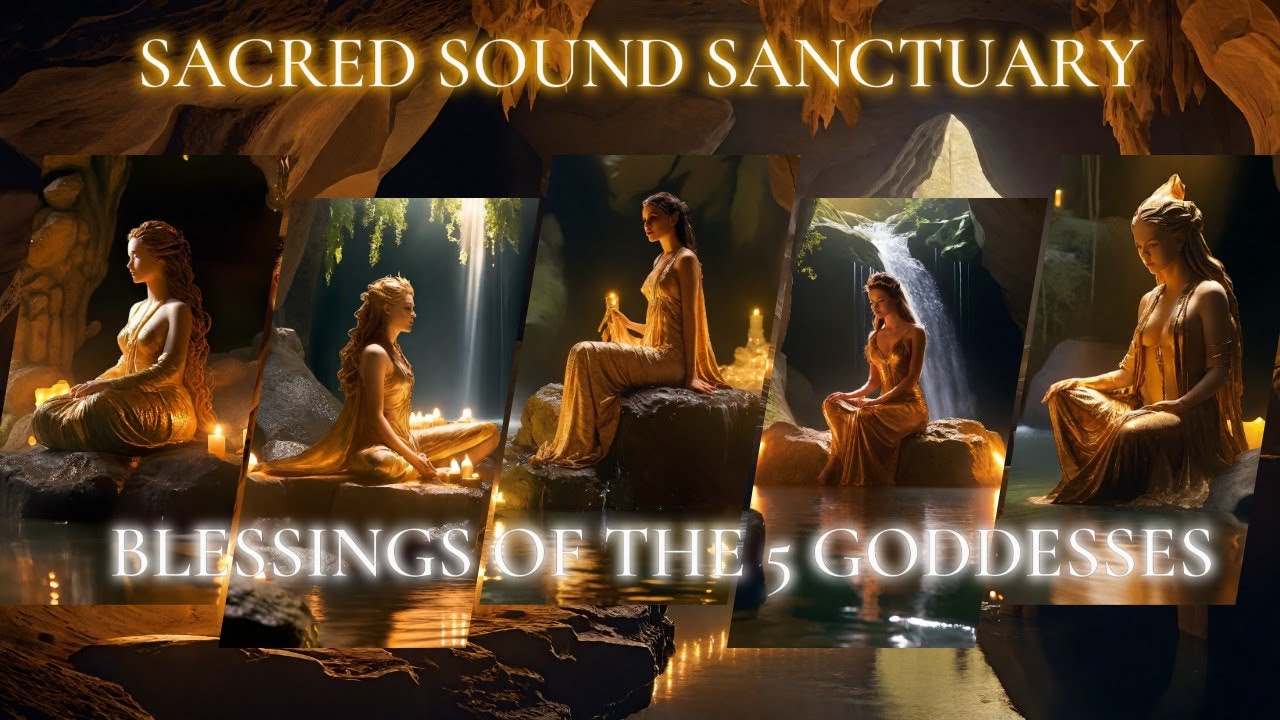 🌸 Blessing of the 5 Goddesses | Sacred Healing with Tibetan Singing ...