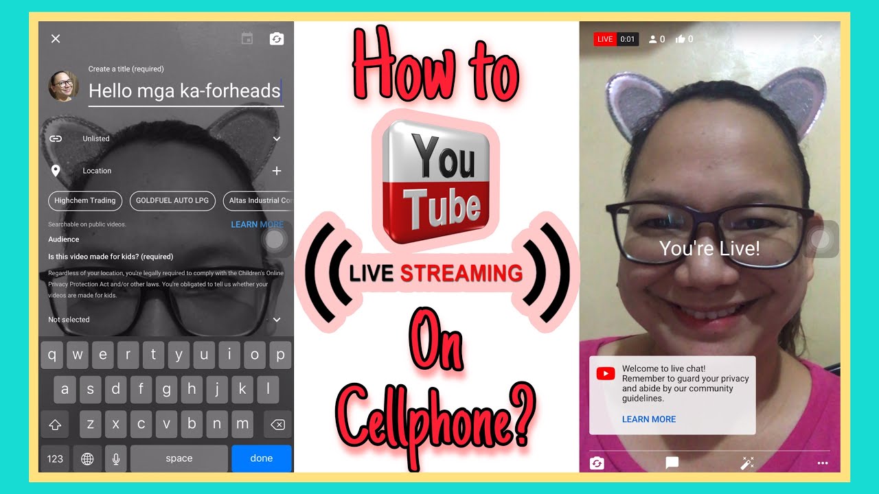 PAANO MAG LIVE STREAMING SA YOUTUBE GAMIT ANG CELLPHONE? | TUTORIAL ... PAANO MAG LIVE STREAMING SA YOUTUBE GAMIT ANG CELLPHONE? | TUTORIAL ...