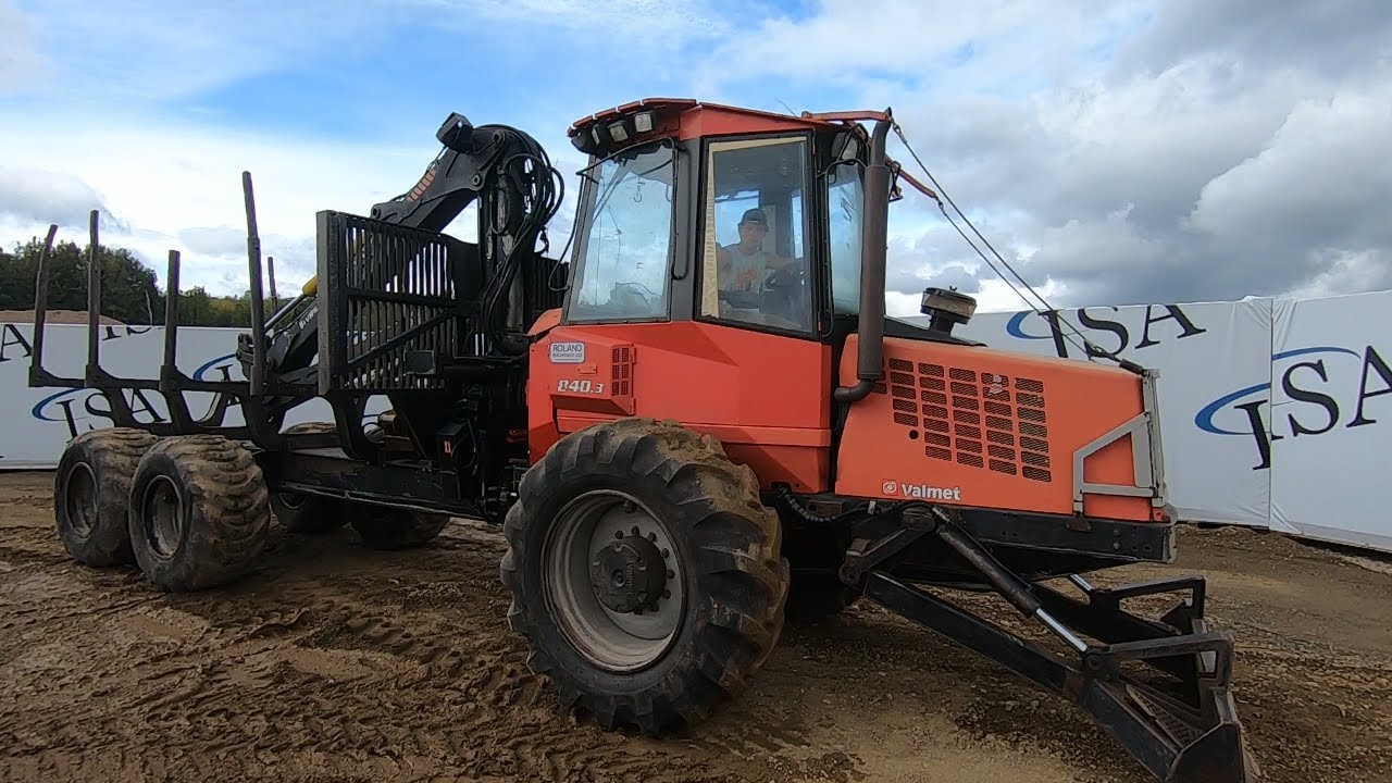 Lot 1017: Valmet 840.3 Forwarder Will Be Sold At Auction! - YouTube