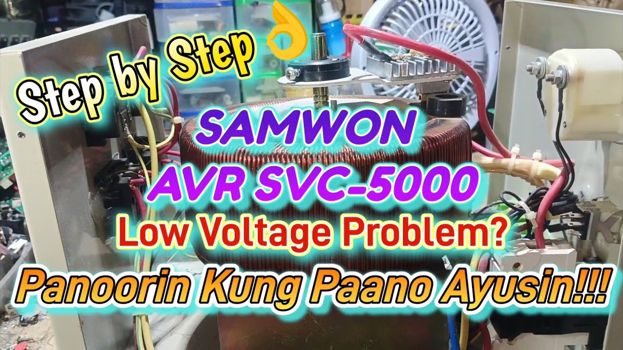 Samwon AVR SVC-5000 Low Voltage Problem Panoorin! #share #repair #avr # ...