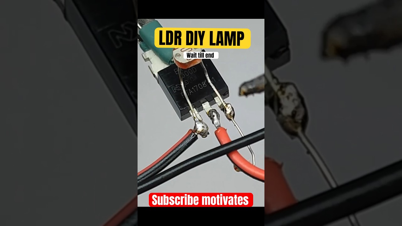 LDR Lamp Project DIY🥶⚡️🔥😳#diyprojects #electronic #transistor #trending ...