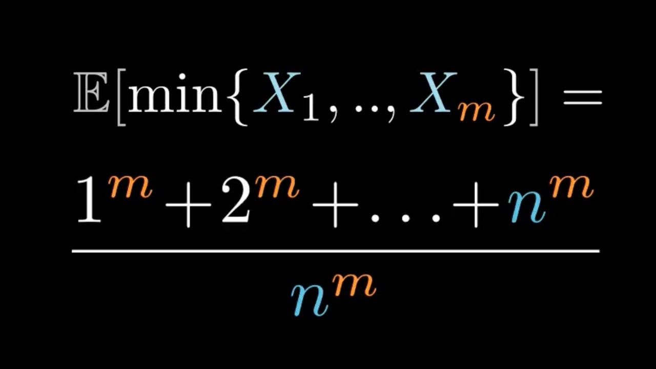 The average minimum = The sum of powers & Faulhaber's formula for the ...