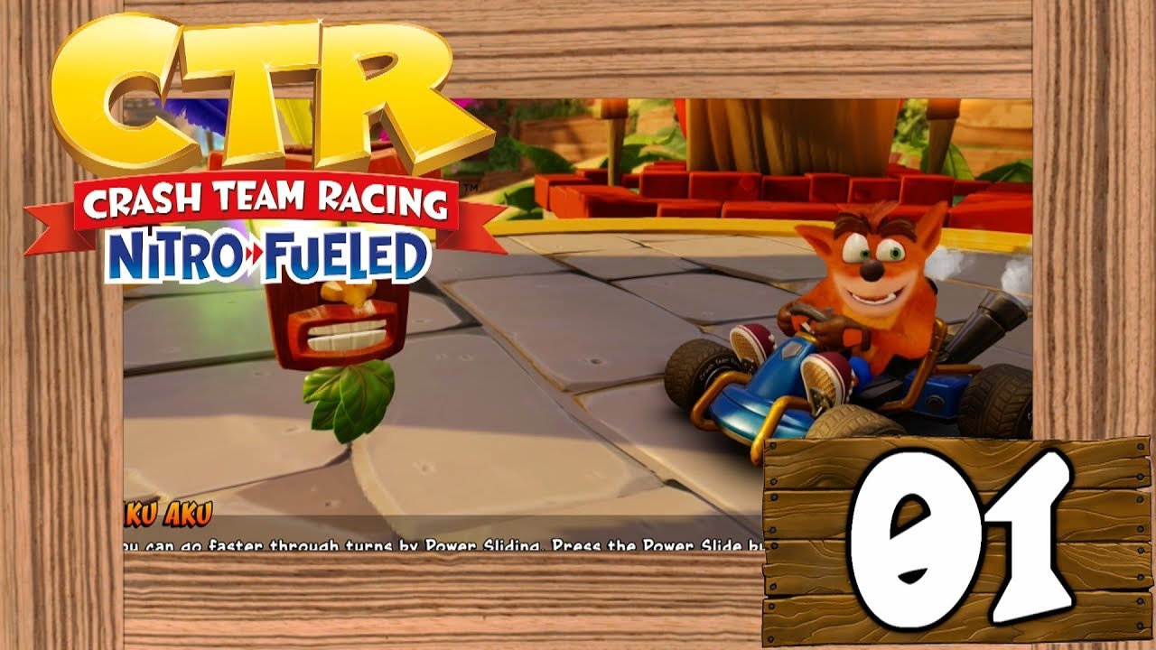 CTR: Nitro-Fueled Adventure Mode Part.1 Intro + Crash Cove (Trophy Cup ...