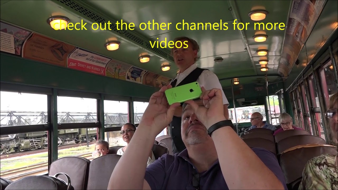 Steamtown meet up trolley ride is a must - YouTube