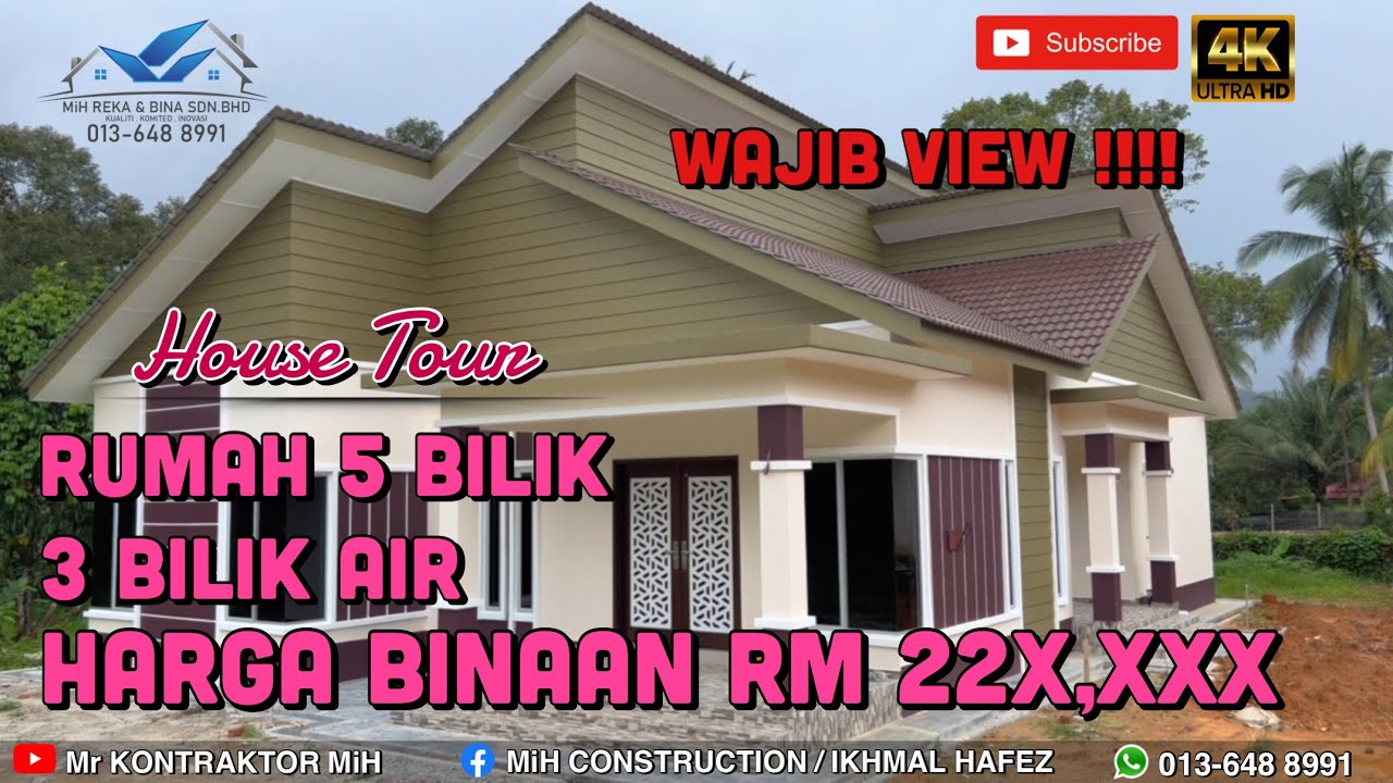 RUMAH 5 BILIK 3 BILIK AIR | MIH REKA BINA SDN BHD | BINA RUMAH ATAS ...